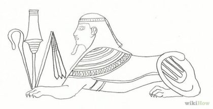 Egyptian Sphinx Drawing - Drawing Skill