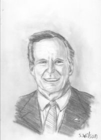George W Bush Drawing Image - Drawing Skill