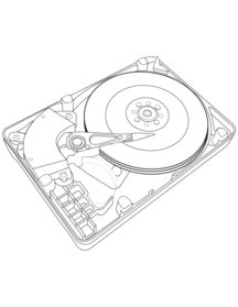 Hard Disk Pic Drawing - Drawing Skill