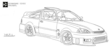 Honda Image Drawing - Drawing Skill