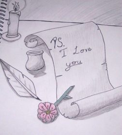 I Love You Image Drawing - Drawing Skill