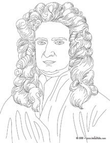 Isaac Newton Drawing Pic - Drawing Skill