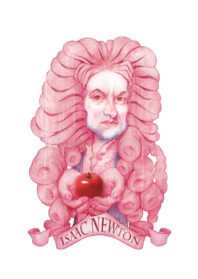 Isaac Newton Realistic Drawing - Drawing Skill