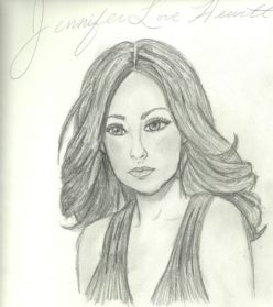 Jennifer Love Hewitt Realistic Drawing - Drawing Skill