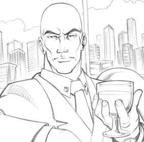 Lex Luthor Beautiful Image Drawing - Drawing Skill
