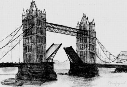 London Bridge Pic Drawing - Drawing Skill