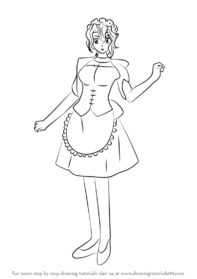 Maid Pic Drawing - Drawing Skill