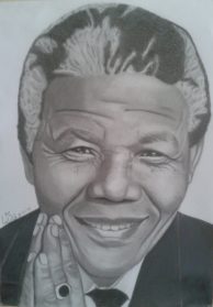 Nelson Mandela Photo Drawing - Drawing Skill