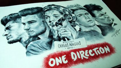 One Direction Pic Drawing - Drawing Skill