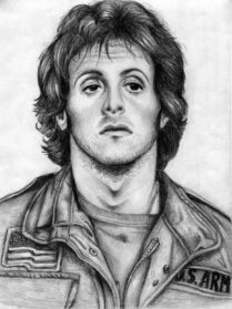 Rambo Photo Drawing - Drawing Skill