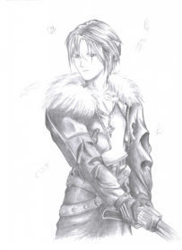 Squall Leonhart Beautiful Image Drawing - Drawing Skill