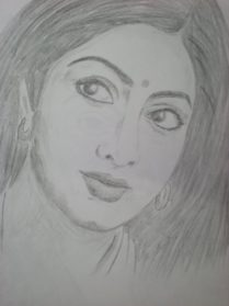 Sridevi Realistic Drawing - Drawing Skill