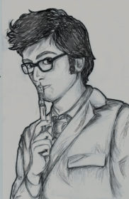 Tenth Doctor Realistic Drawing - Drawing Skill