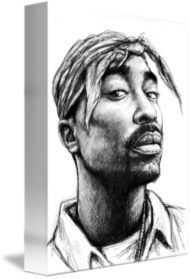 Tupac Shakur Realistic Drawing - Drawing Skill