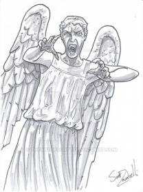 Weeping Angel Sketch - Drawing Skill