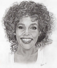 Whitney Houston Photo Drawing - Drawing Skill