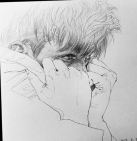 Aesthetic Boy Drawing Image - Drawing Skill