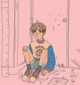 Aesthetic Boy Drawing Pic - Drawing Skill