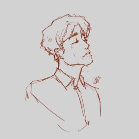 Aesthetic Boy Drawing Picture - Drawing Skill