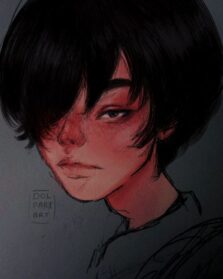 Aesthetic Boy Drawing Sketch - Drawing Skill