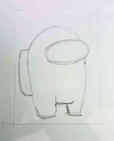 Among Us Character Drawing Amazing - Drawing Skill