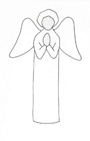 Angel Simple Drawing Pics - Drawing Skill