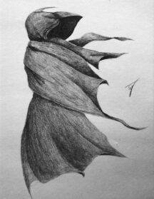 Cloak Drawing Pic - Drawing Skill