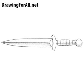 Dagger Drawing Picture - Drawing Skill