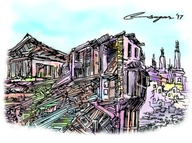 Earthquake Drawing Realistic - Drawing Skill