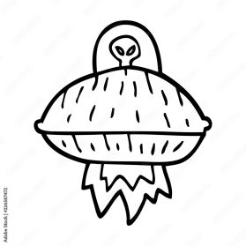 Alien Spaceship Drawing Photo - Drawing Skill