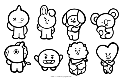 BT21 Drawing - Drawing Skill
