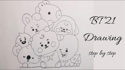 BT21 Drawing Image - Drawing Skill