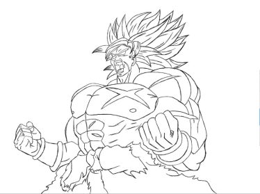 Broly Drawing Sketch - Drawing Skill