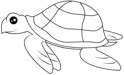 Cartoon Turtle Drawing - Drawing Skill