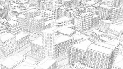 City Drawing Sketch - Drawing Skill