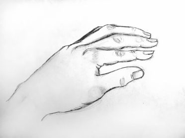 Contour Hands Drawing Beautiful Art - Drawing Skill