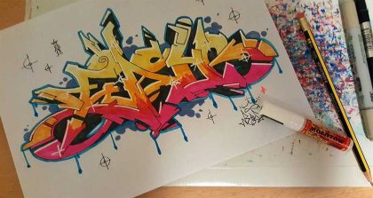 Cool Lettering Drawing Creative Art - Drawing Skill