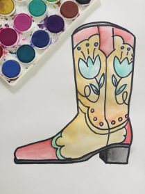 Cowboy Boot Drawing Amazing - Drawing Skill