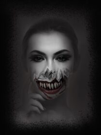 Creepy Smile Drawing High-Quality - Drawing Skill