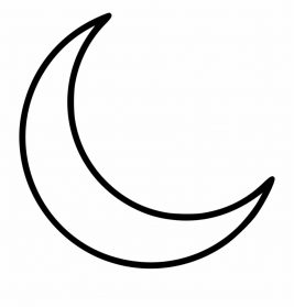 Crescent Moon Drawing - Drawing Skill