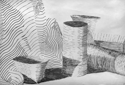Cross Contour Art Drawing - Drawing Skill