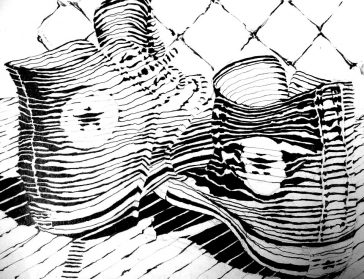 Cross Contour Drawing Beautiful Art - Drawing Skill