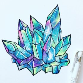 Crystal Drawing Picture - Drawing Skill