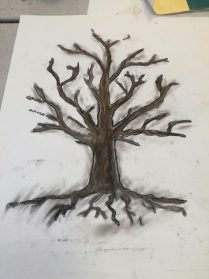 Dead Tree Drawing Realistic - Drawing Skill