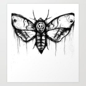 Death Moth Drawing Creative Art - Drawing Skill