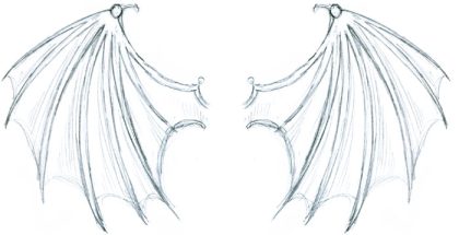 Demon Wing Drawing Photo - Drawing Skill