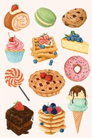 Dessert Drawing Realistic - Drawing Skill