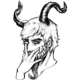 Devil Drawing Pic - Drawing Skill