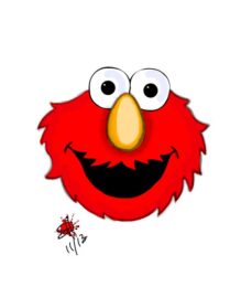 Elmo Drawing Sketch - Drawing Skill
