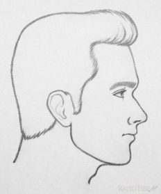 Face Side View Drawing Sketch - Drawing Skill